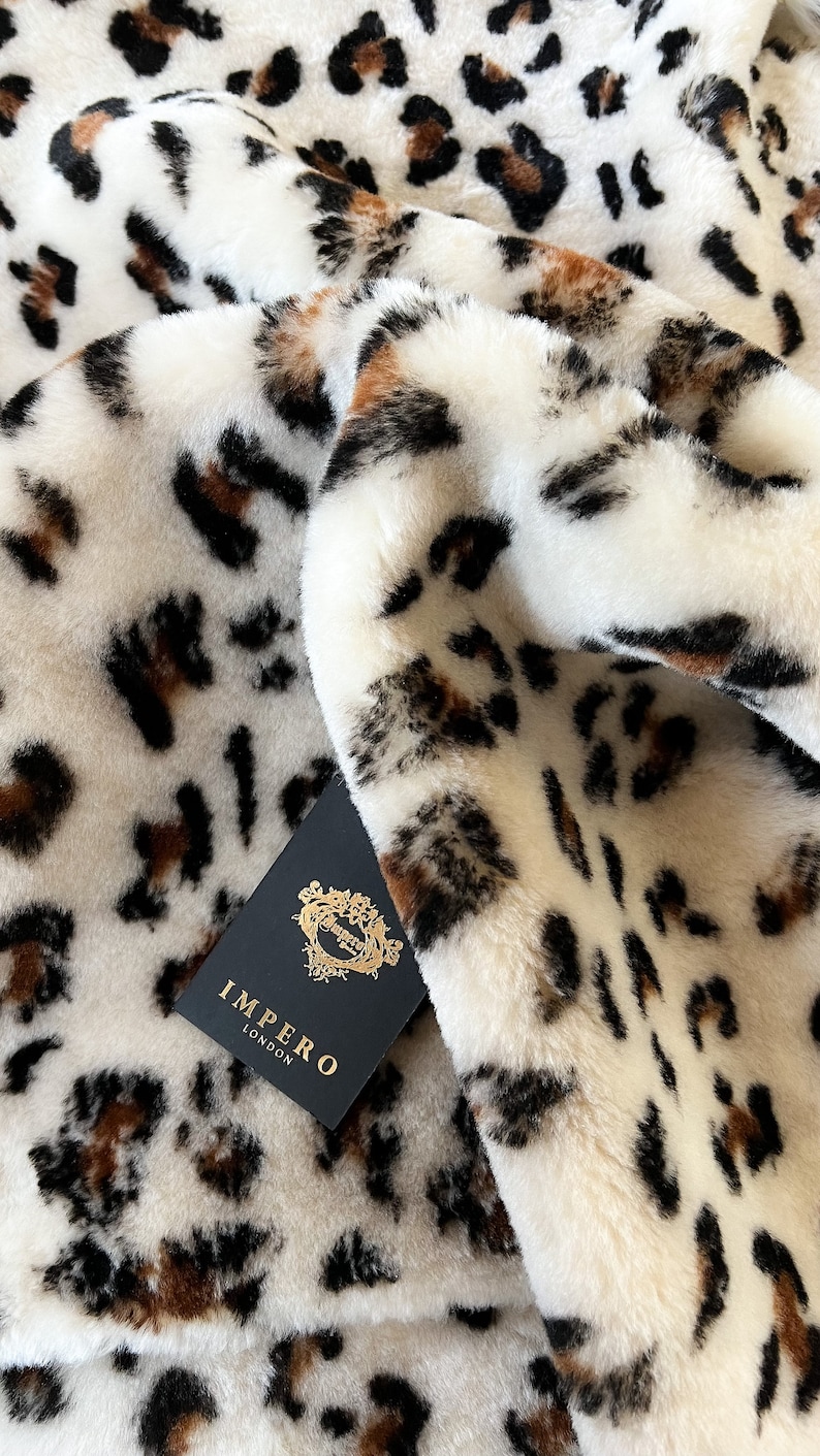 Genuine Leopard Print Sheepskin for Coat Upholstery Sheepskin Sofa ...