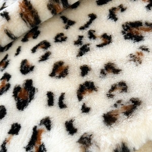 Genuine Leopard Print Sheepskin for Coat Upholstery Sheepskin Sofa ...