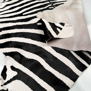 Genuine Calf Hair on Hide - Zebra Print Rug - Throw, Rug, Accessory ...