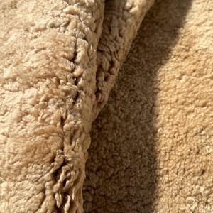 Premium Shearling Hide for Upholstery Honey Sheepskin Leather for ...