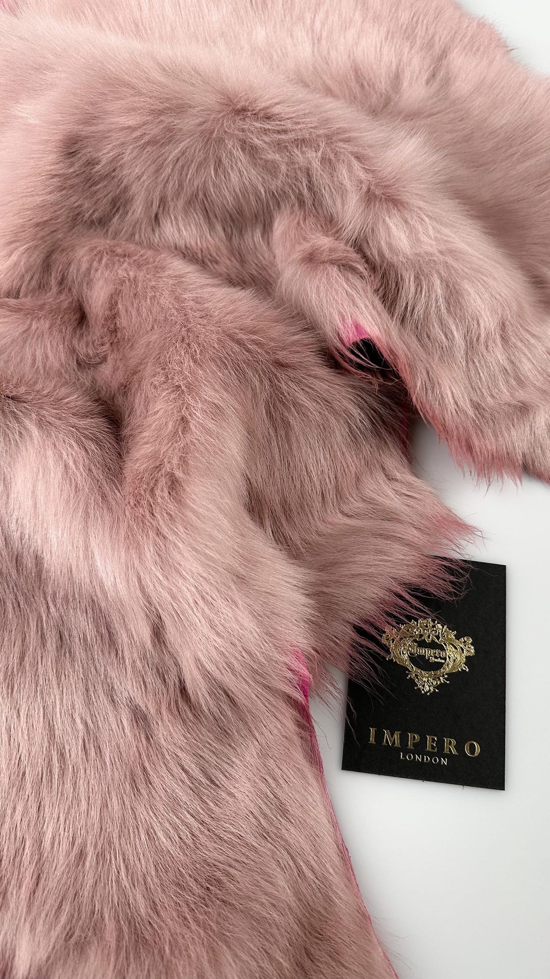 Genuine Dusky Pink Sheepskin Showroom Sample Soft Fur for Clothing ...