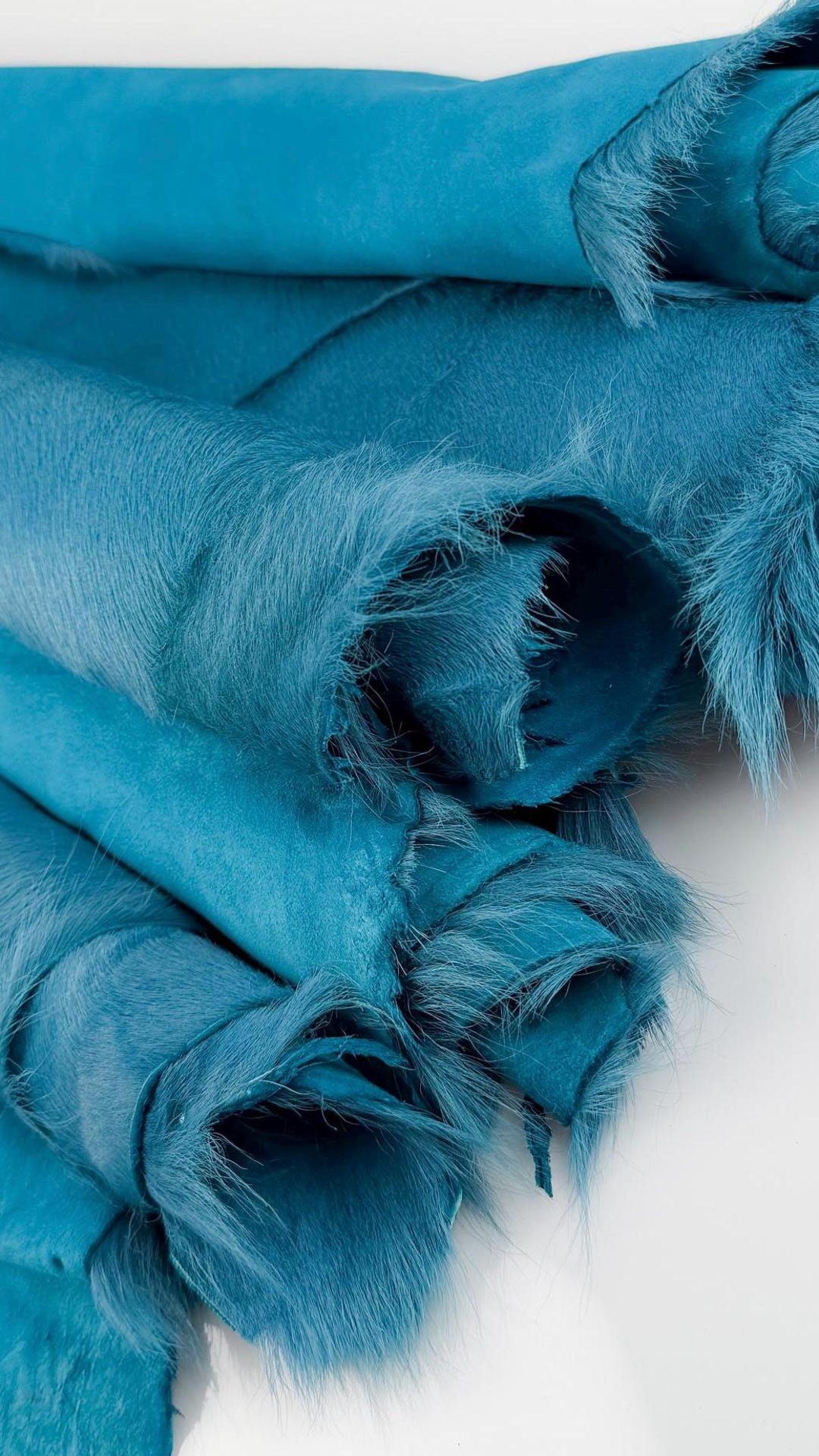 Genuine Blue Goat Skin - Hair on Hide Sustainable Whole Hide Remnants ...