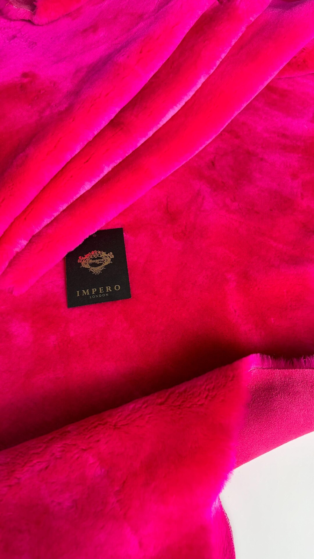 Neon Pink Fuschia Soft Merino Sheepskin -vibrant Accent for Home Decor ...
