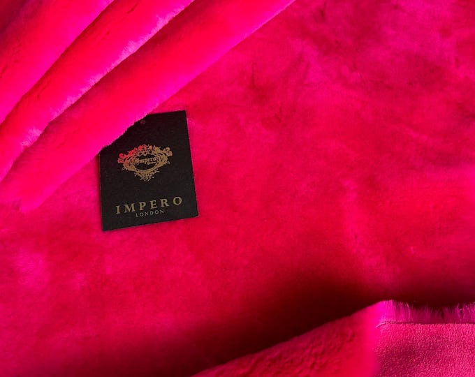 Neon Pink Fuschia Soft Merino Sheepskin -vibrant Accent for Home Decor ...