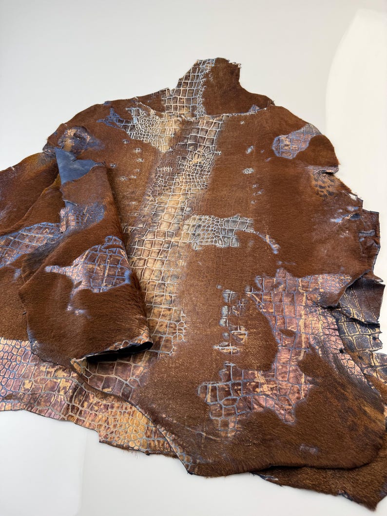 Exotic Calf Hide - Luxury Embossed – Textured Leather for Interiors ...