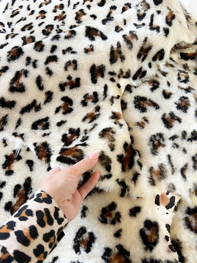 Genuine Leopard Print Sheepskin for Coat Upholstery Sheepskin Sofa ...