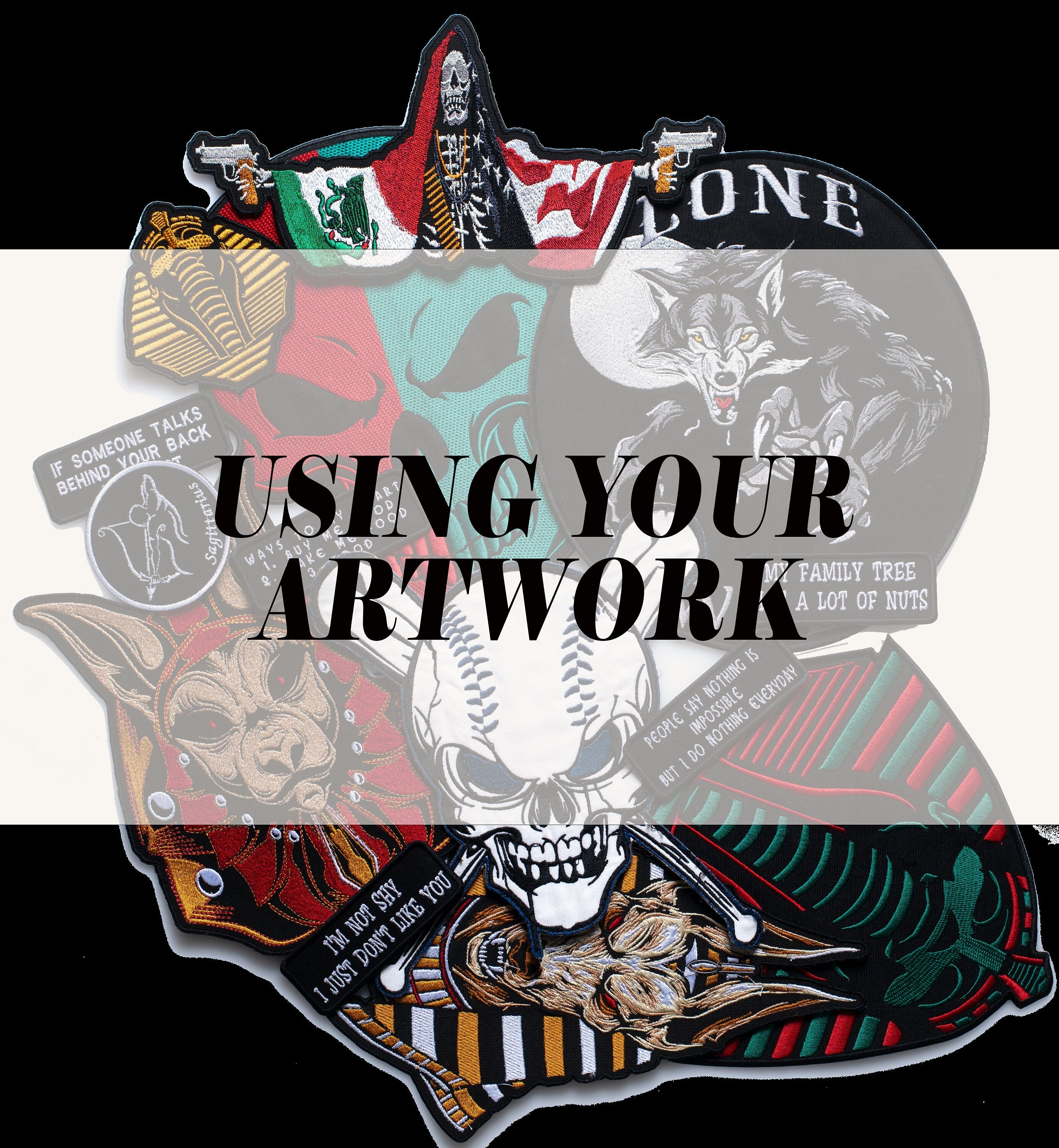 Custom Embroiderd Patch, Biker Patch, Back Patch for Jacket or Vest - Etsy