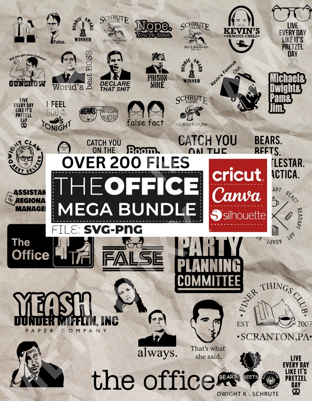 The Office SVG, the Office Svg Files for Cricut, the Office Tv Show ...