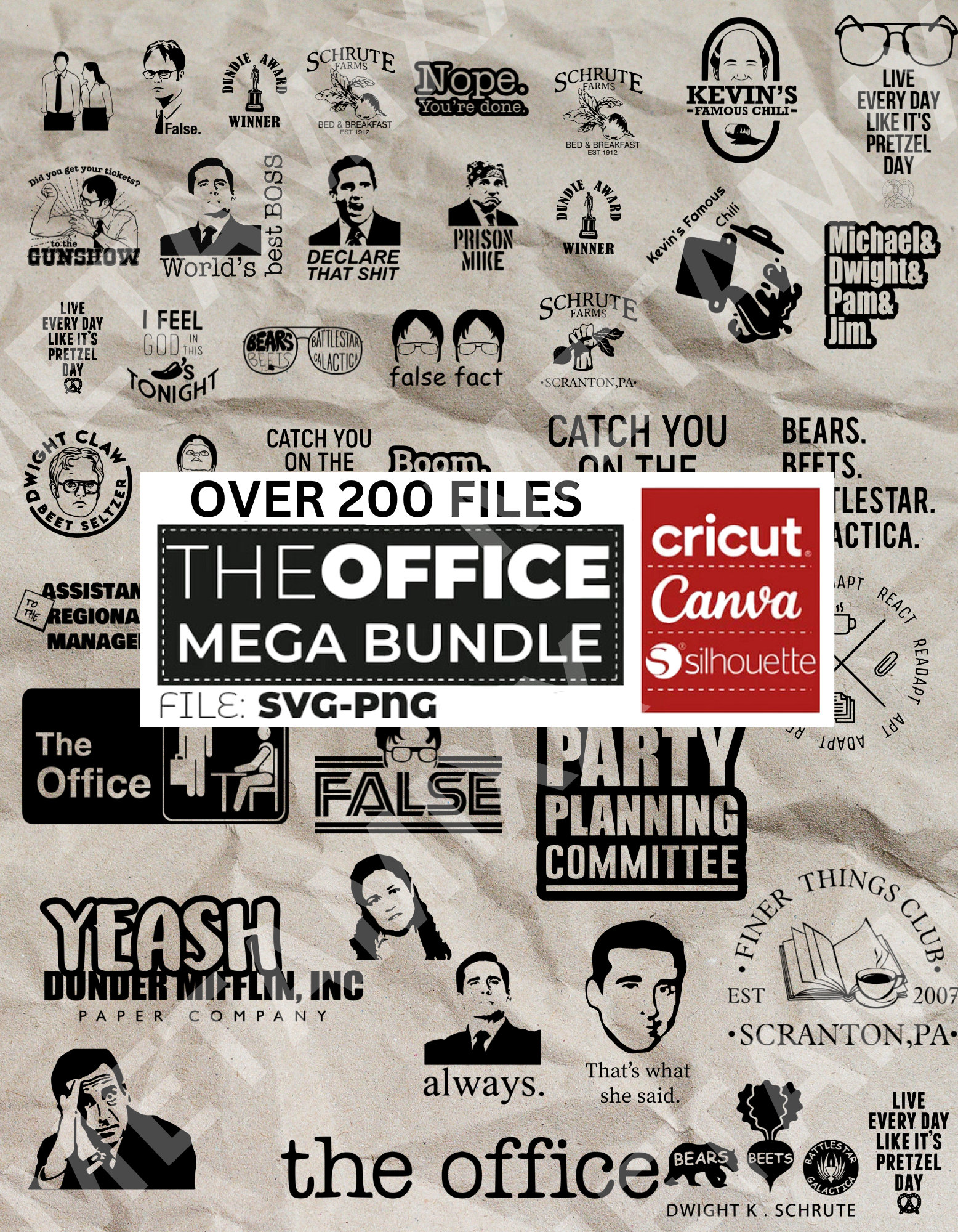 The Office SVG, the Office Svg Files for Cricut, the Office Tv Show ...