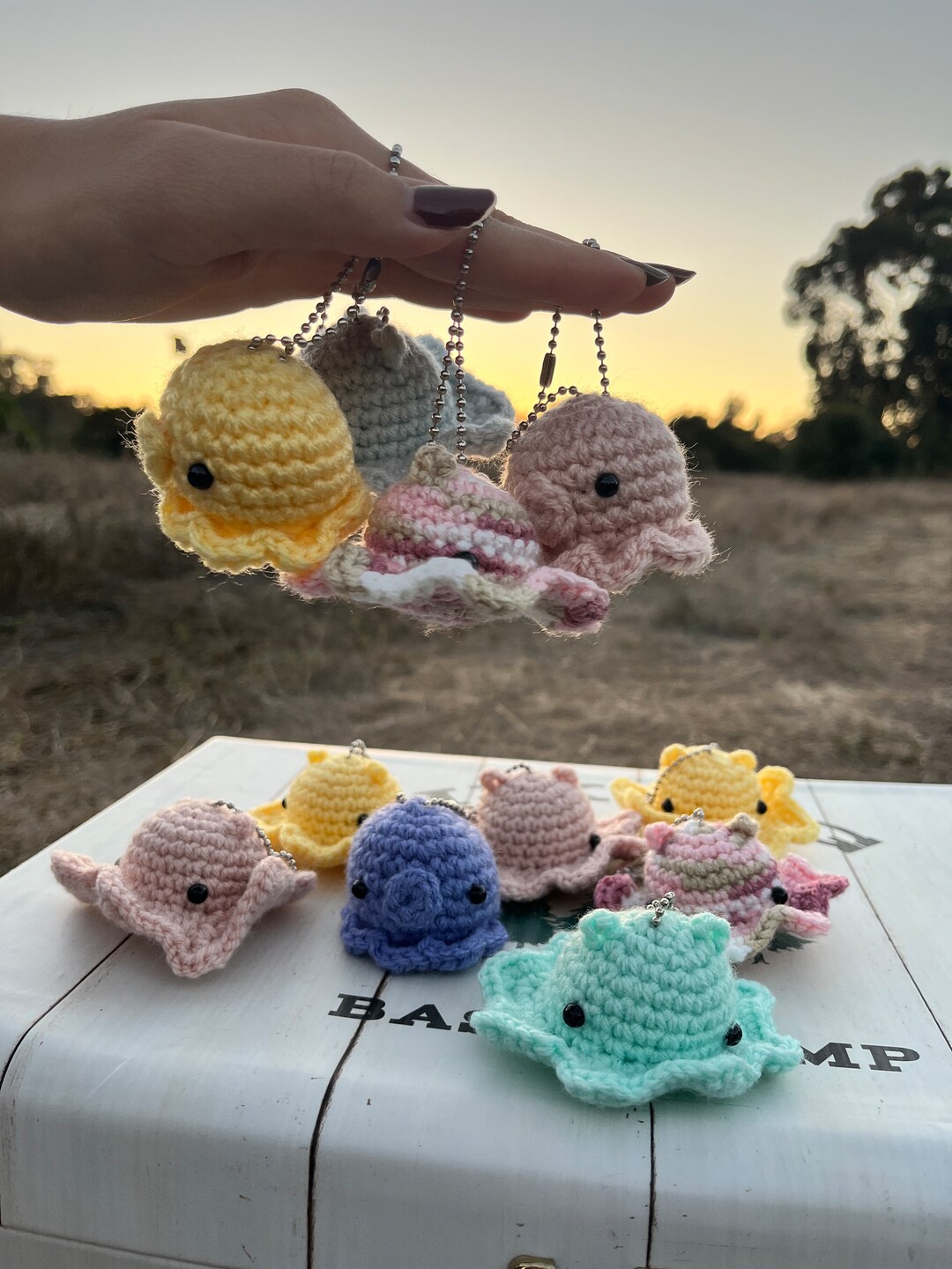 Crochet Octopus/dumbo Octopus Keychains - Etsy