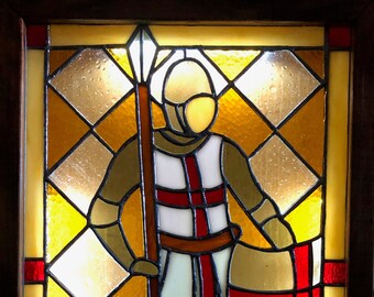 Stained Glass Knight - Etsy