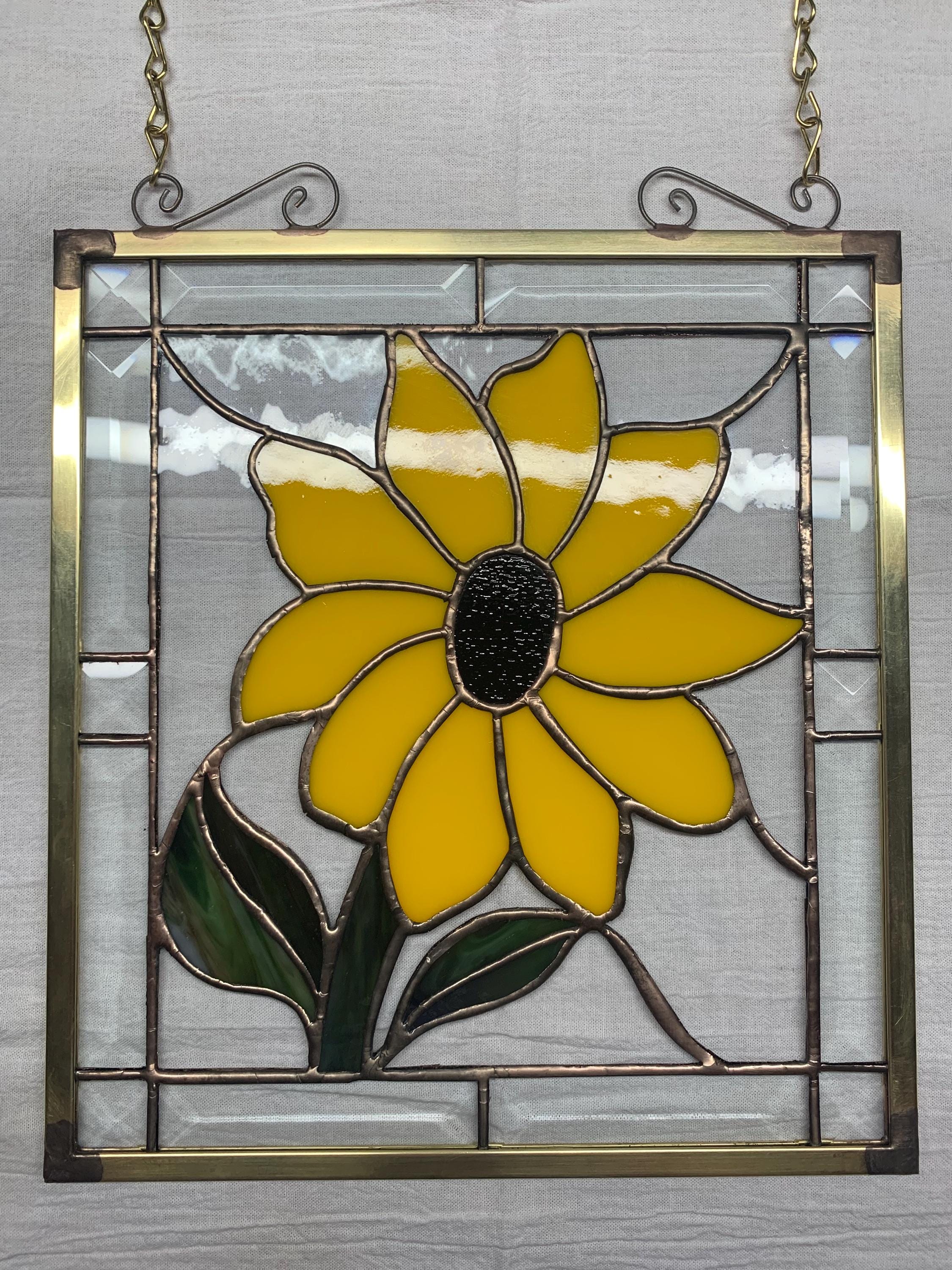 Sunflower Stained Glass - Etsy