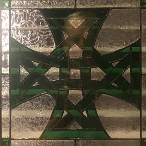Celtic Cross Stained Glass 12”x12” - Etsy