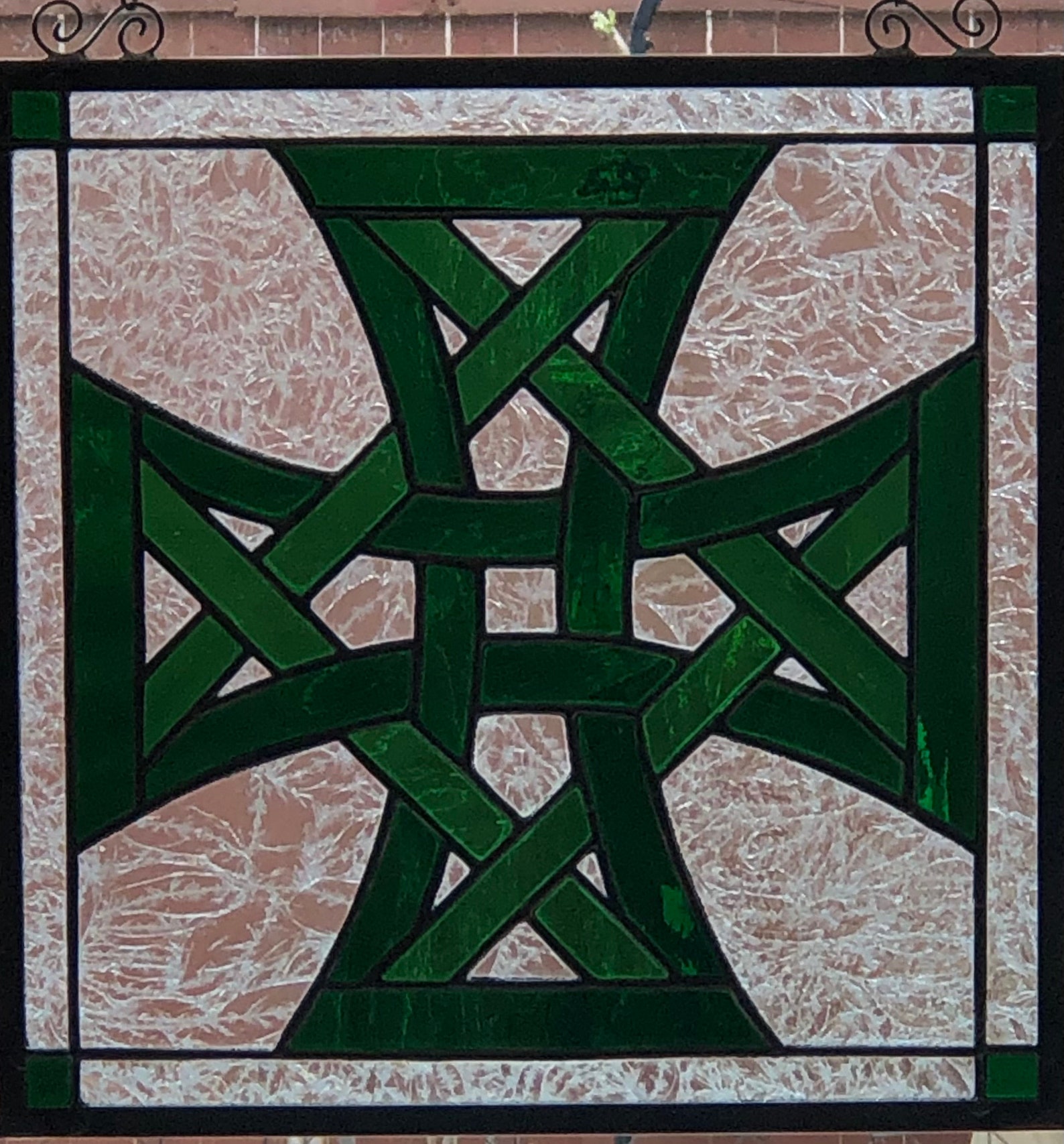 Celtic Cross Stained Glass 12x12 - Etsy