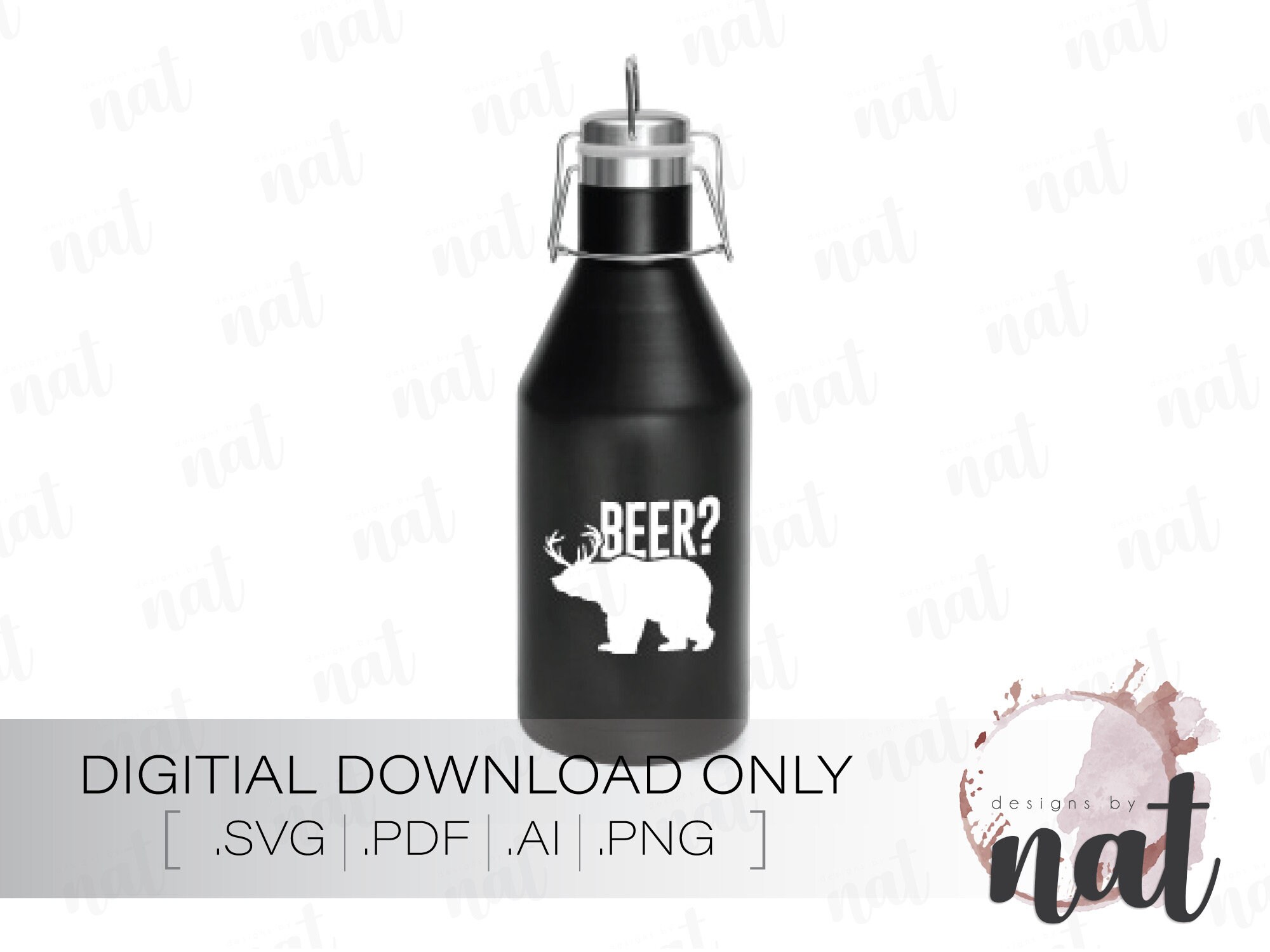 Beer?, Bear, Deer - SVG (digital Download) - Etsy