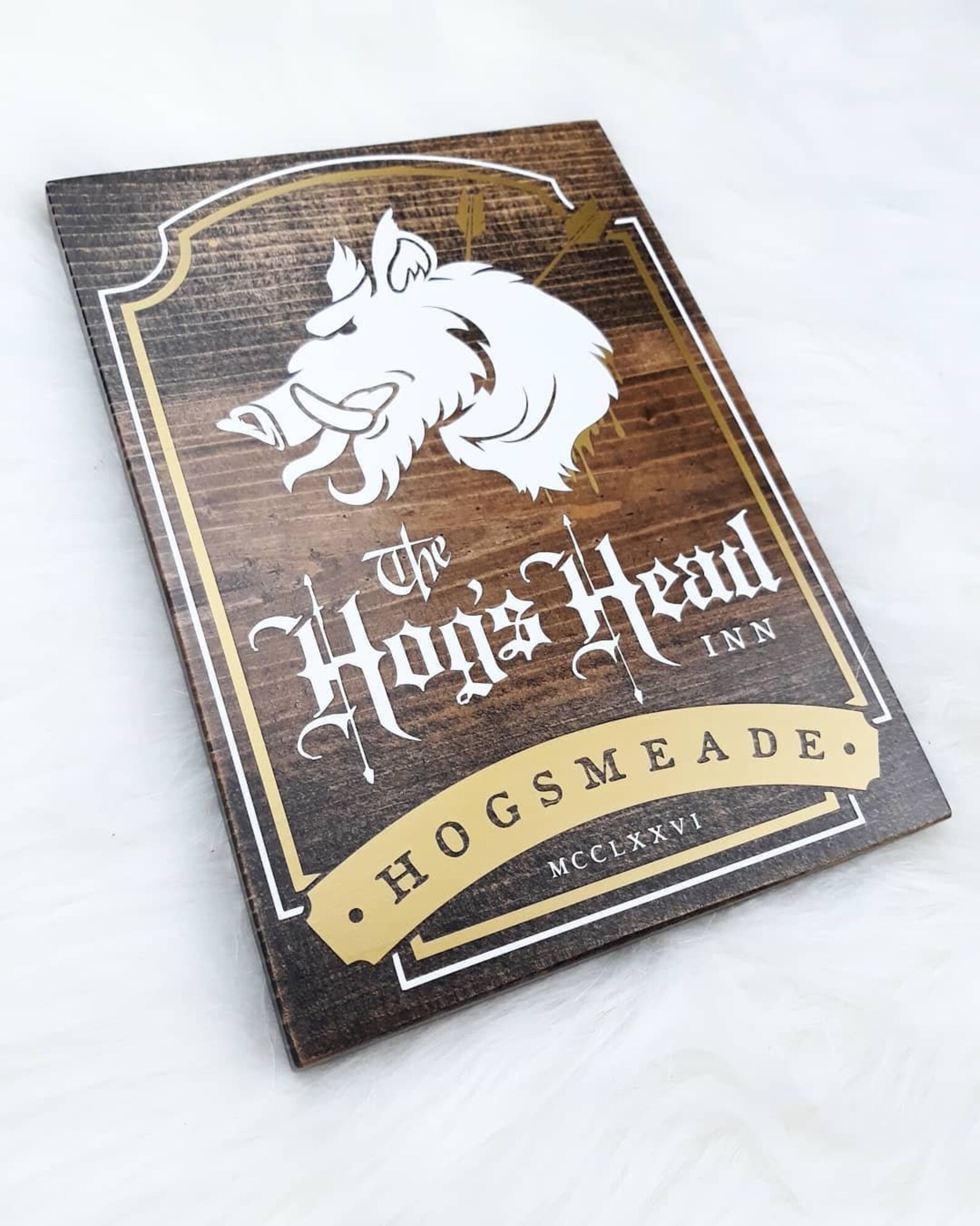 Hog's Head Inn Wood Sign Hogsmeade Customizable Wood | Etsy