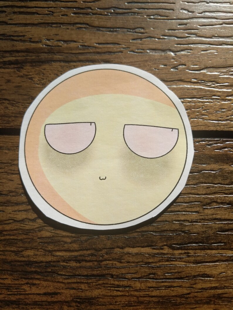 Tired Overworked Cursed Emoji - Etsy UK