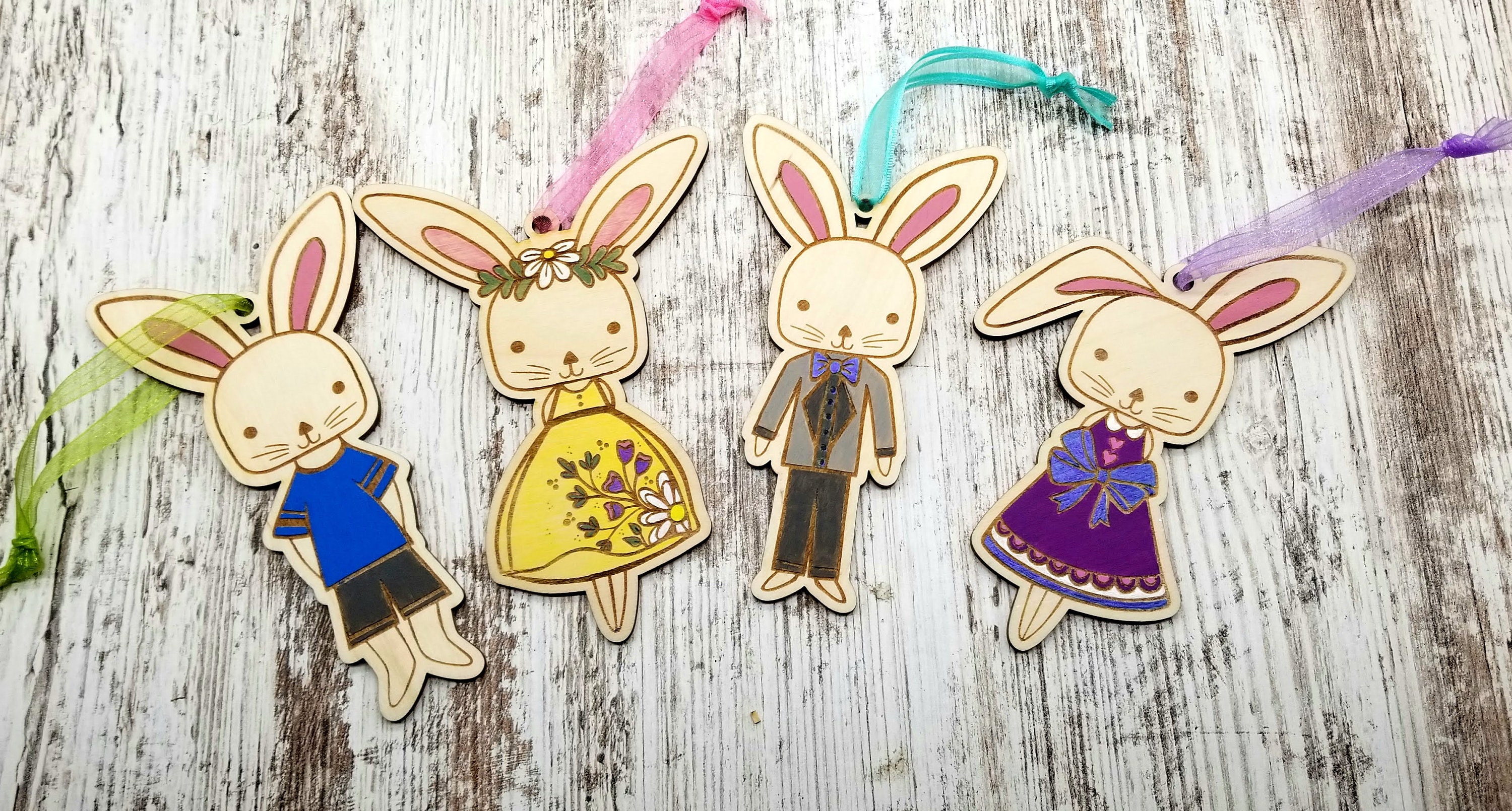 Easter Bunny Name Tag for Your Child's Easter Basket - Etsy