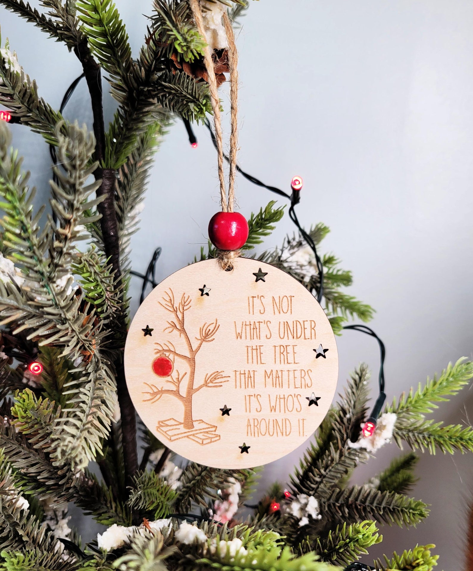 It's Not What's Under the Tree Christmas Ornament: Appreciation Gift - Etsy