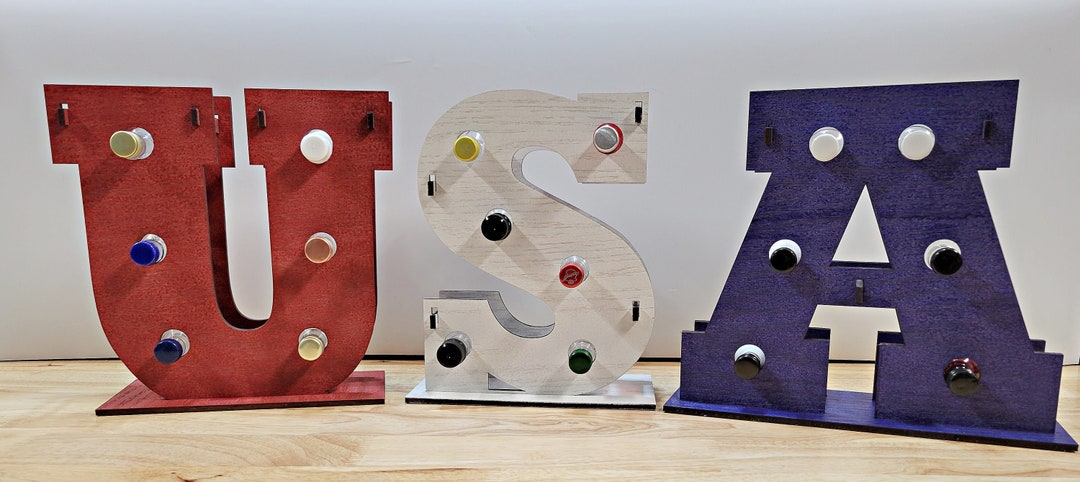 USA Mini Liquor Shot Stand for Your 4th of July Party - Etsy