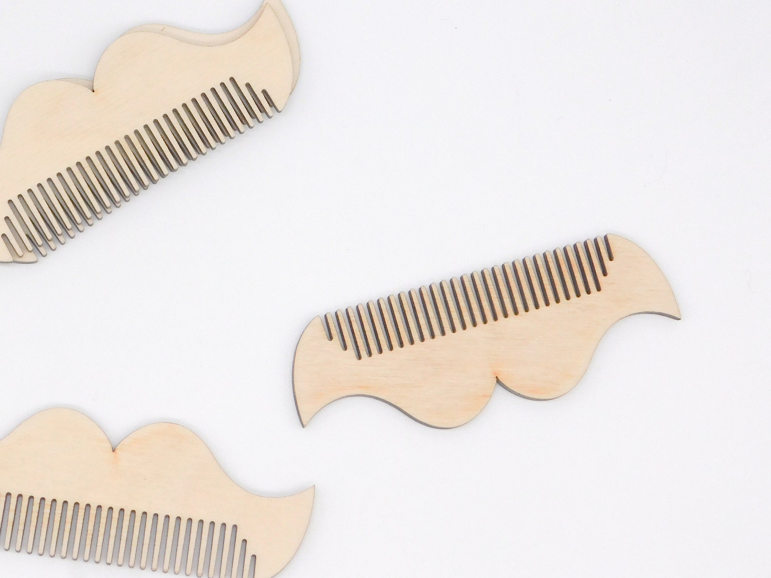 Custom Engraved Laser Cut Beard Comb Wooden Comb Men's - Etsy