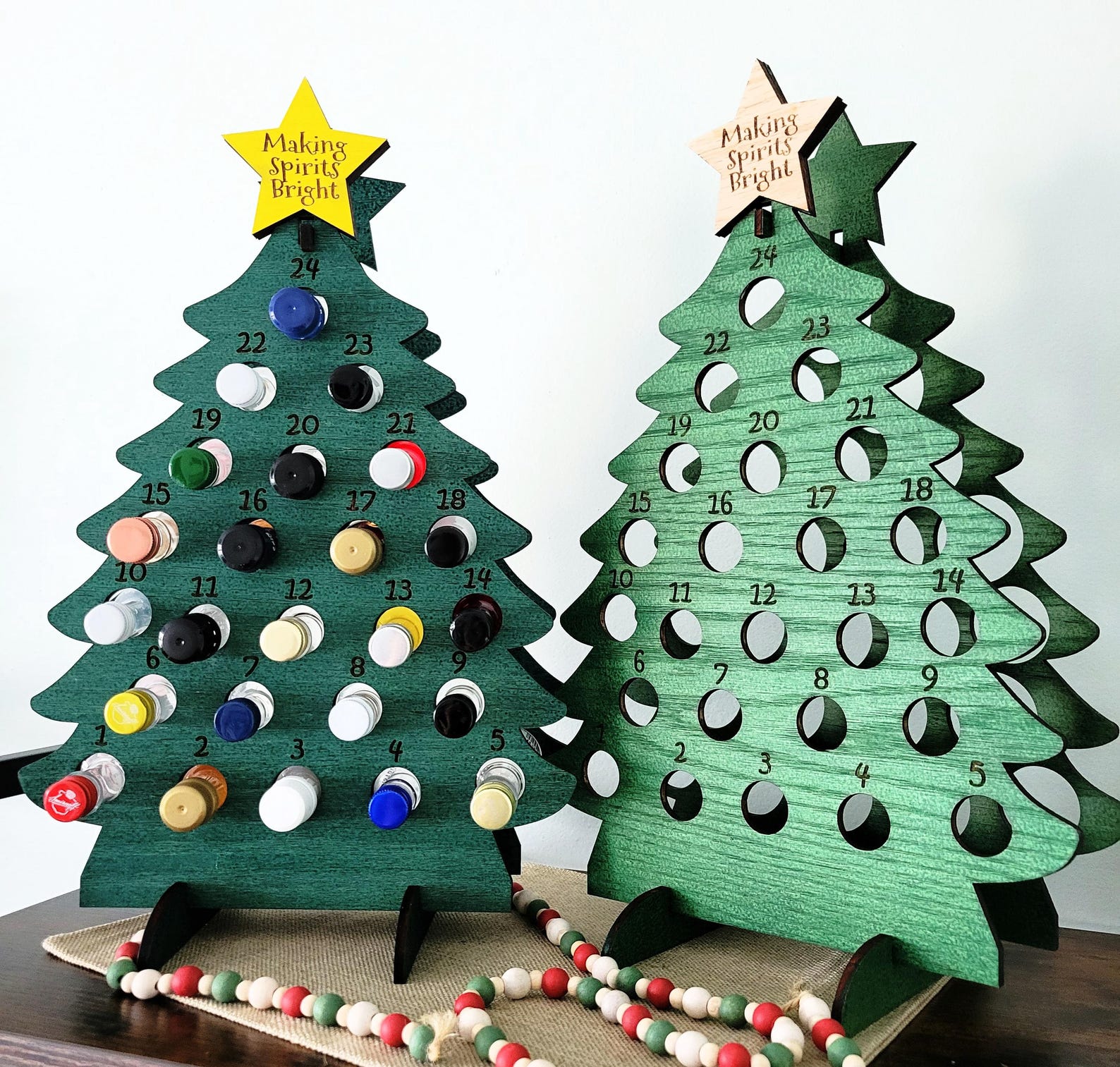 Adult Advent Calendar Mini Liquor Tree, Christmas Alcohol Tree, Mini ...