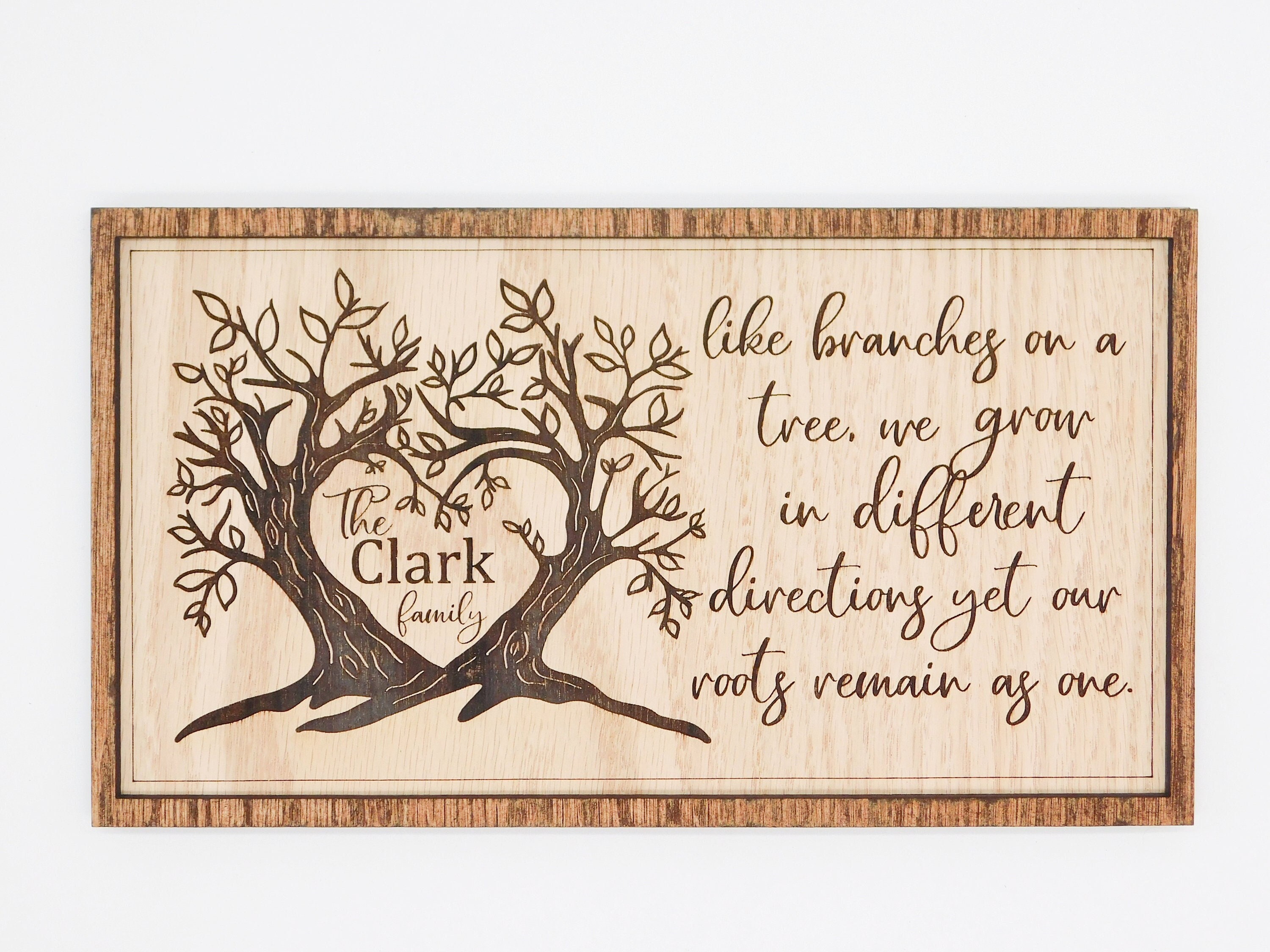 Personalized Family Tree Name Sign / Custom Gift for Mom / - Etsy