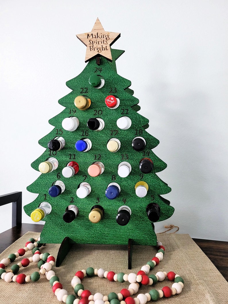 Adult Advent Calendar Mini Liquor Tree, Christmas Alcohol Tree, Mini ...