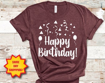 Happy Birthday Shirt Adult - Etsy