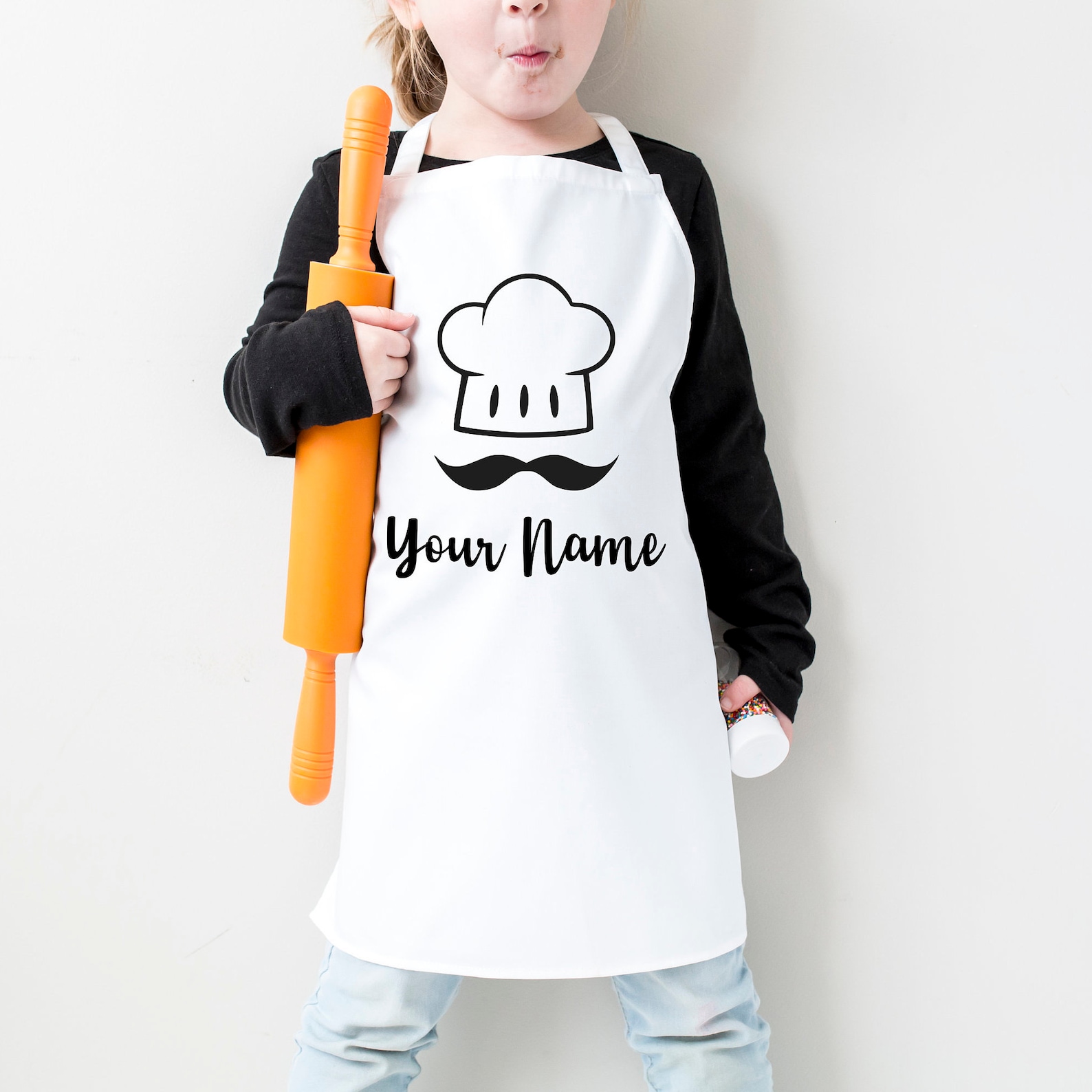 Chef In Training Personalized Kids Apron Boys Blue Cooking | Etsy