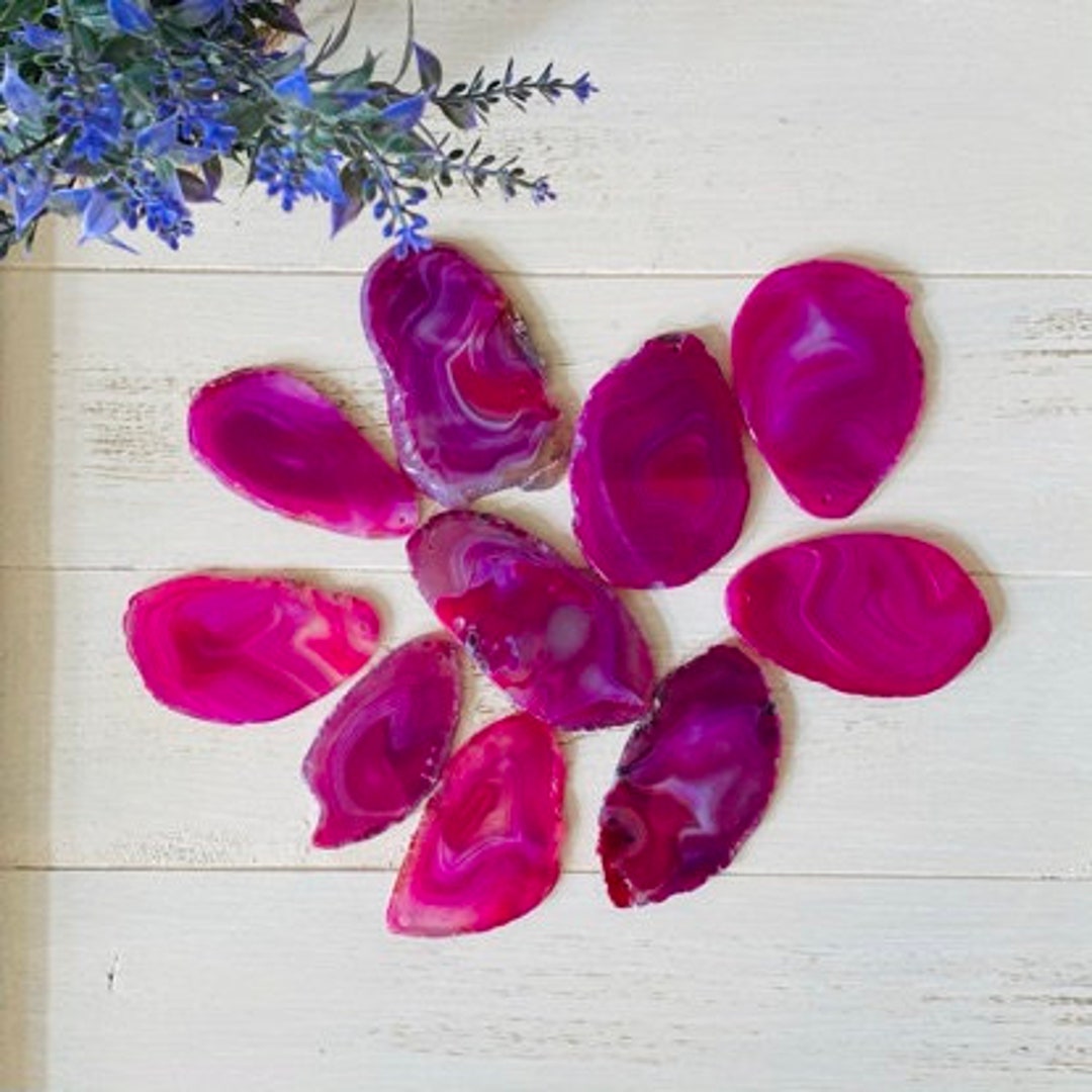 Cristal de ágata, Geoda de ágata brasileña, Rodajas de ágata rosa ...