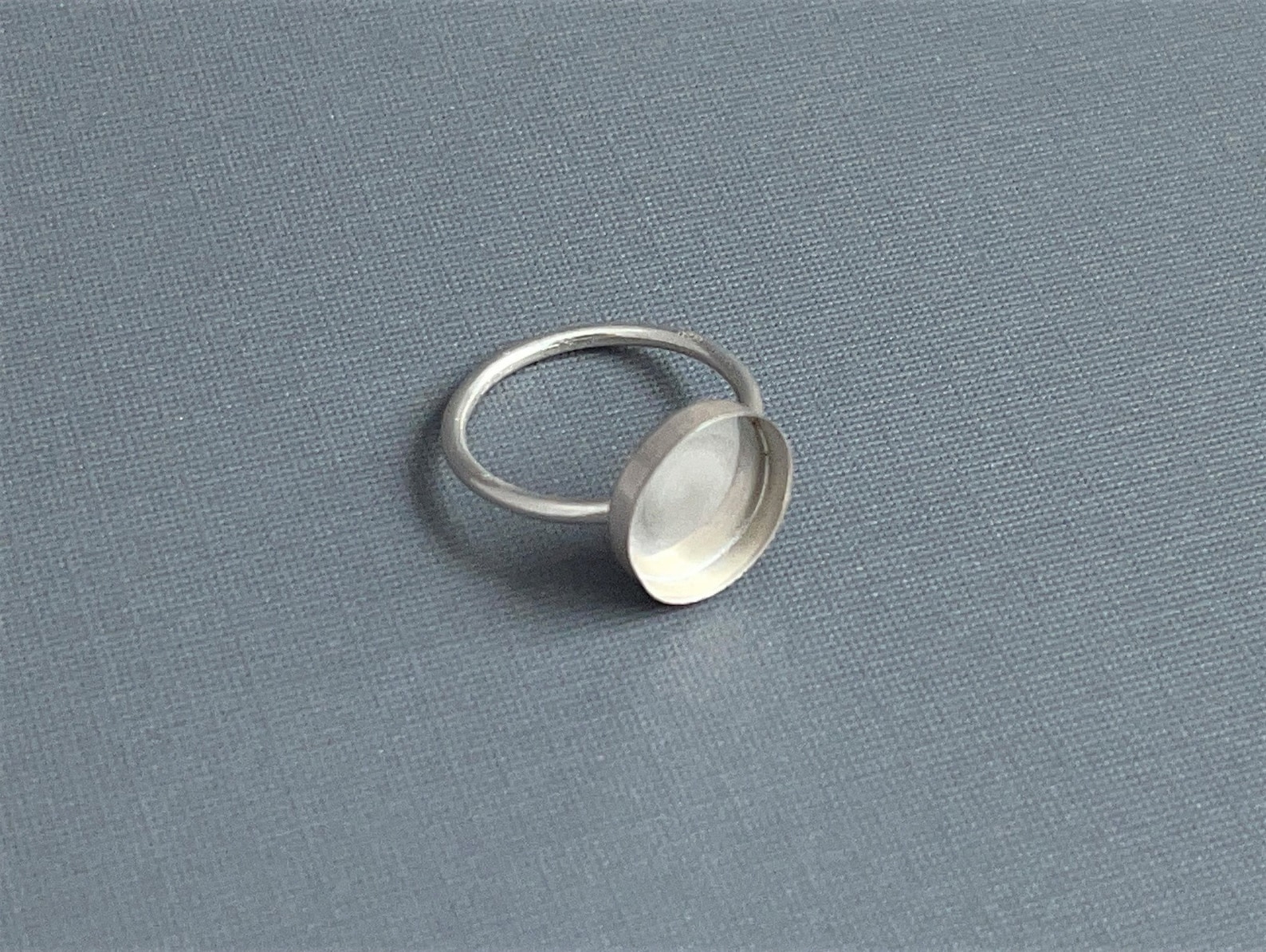 12MM Ring Rohling, ss Ring Basis, 14 g PLAIN, Sterling Silber Ring ...