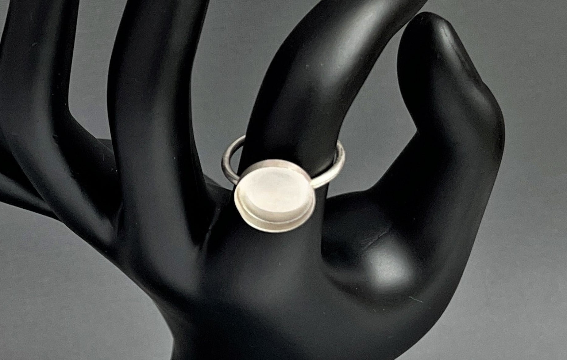 12MM Ring Rohling, ss Ring Basis, 14 g PLAIN, Sterling Silber Ring ...