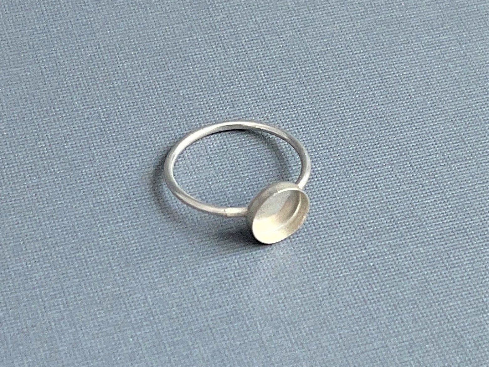 10MM BEZEL, 14 G PLAIN, Sterling Silver Ring Blank, Wholesale, Bezel ...