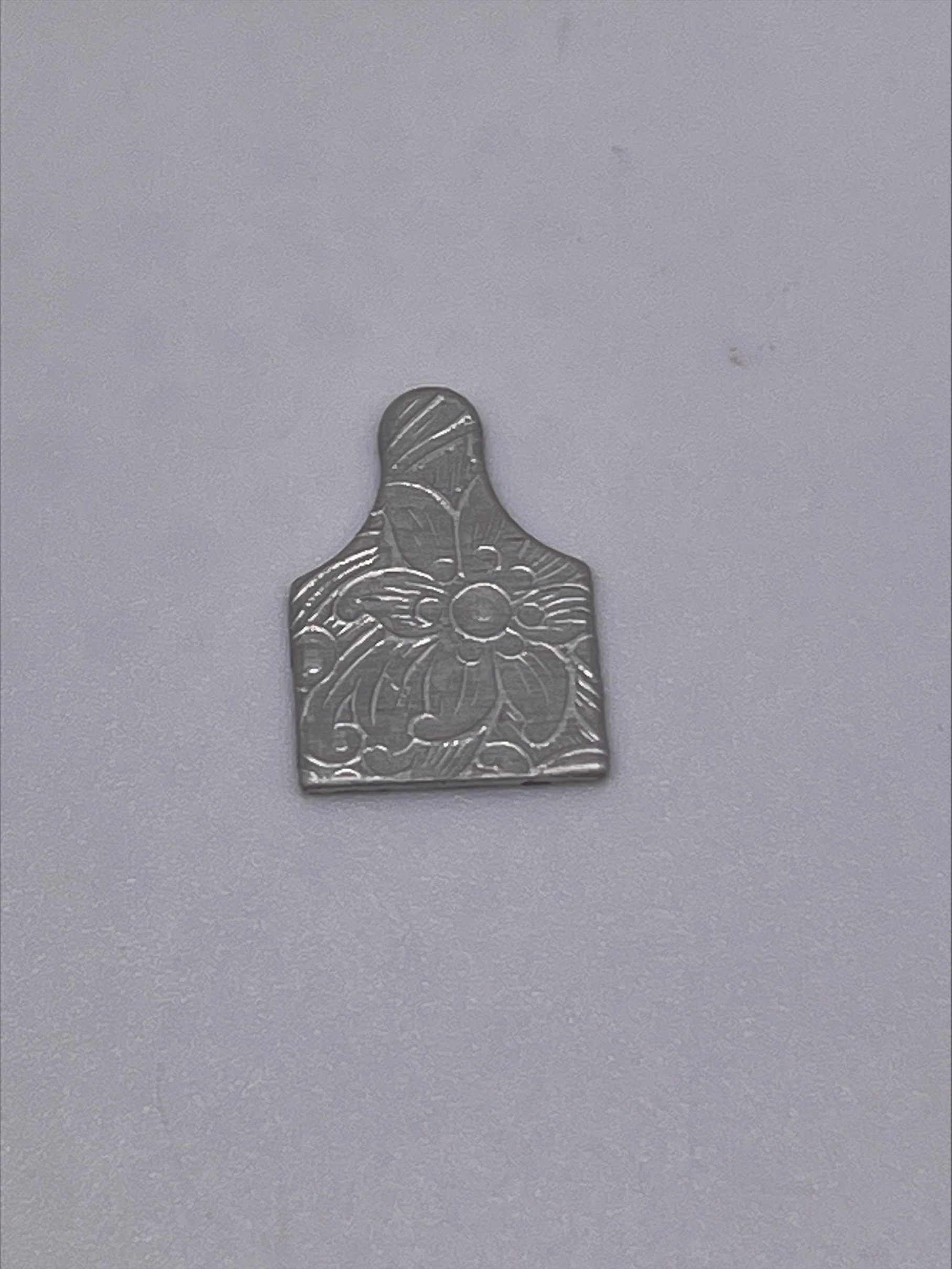 Aluminum FLOWER CATTLE Tiny 3/4x1/2” Blank for Jewelry, Stamping Blanks ...