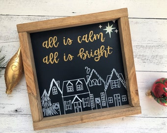 All is Calm Sign | Etsy