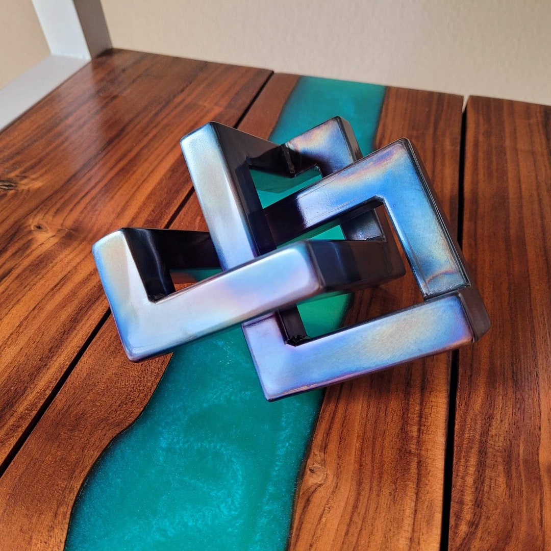 Made to Order! - Heat Treated Metal Infiniti Cube - Etsy