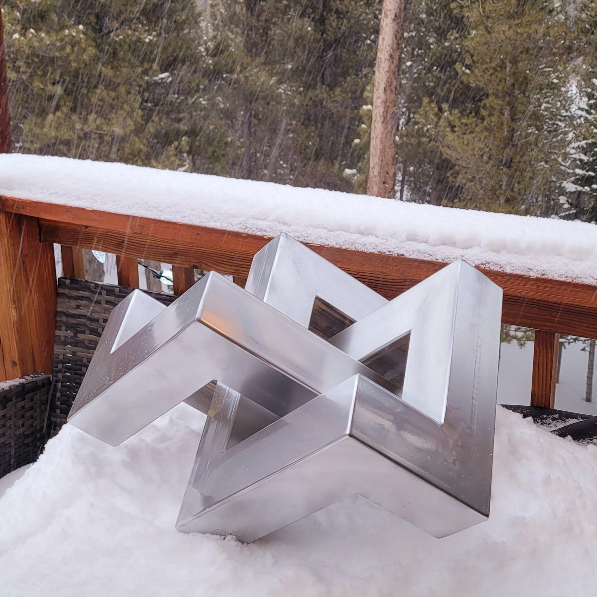 Made to Order Oversized Infiniti Cube Metal Knot Handmade in Colorado ...