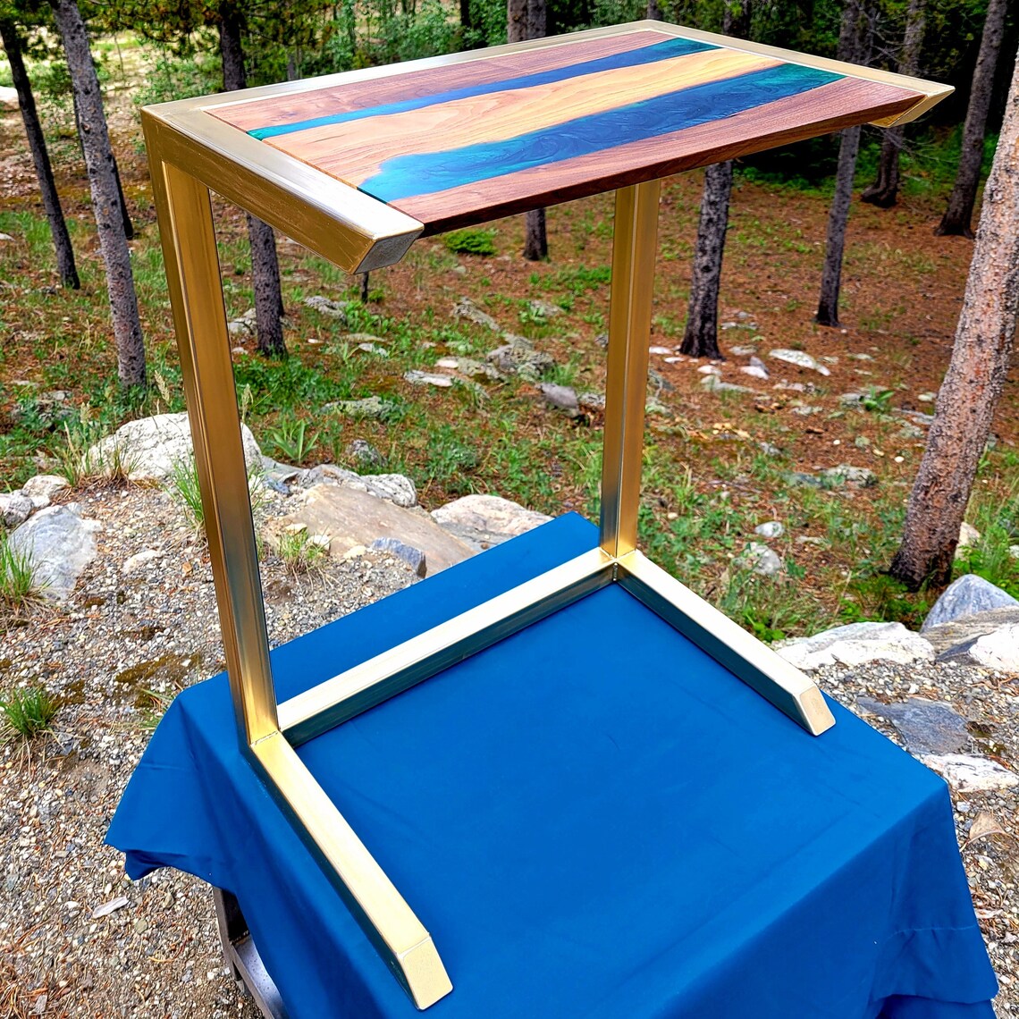 Made to Order Epoxy Resin Couch Side Table Coffee Table C-side Desk ...