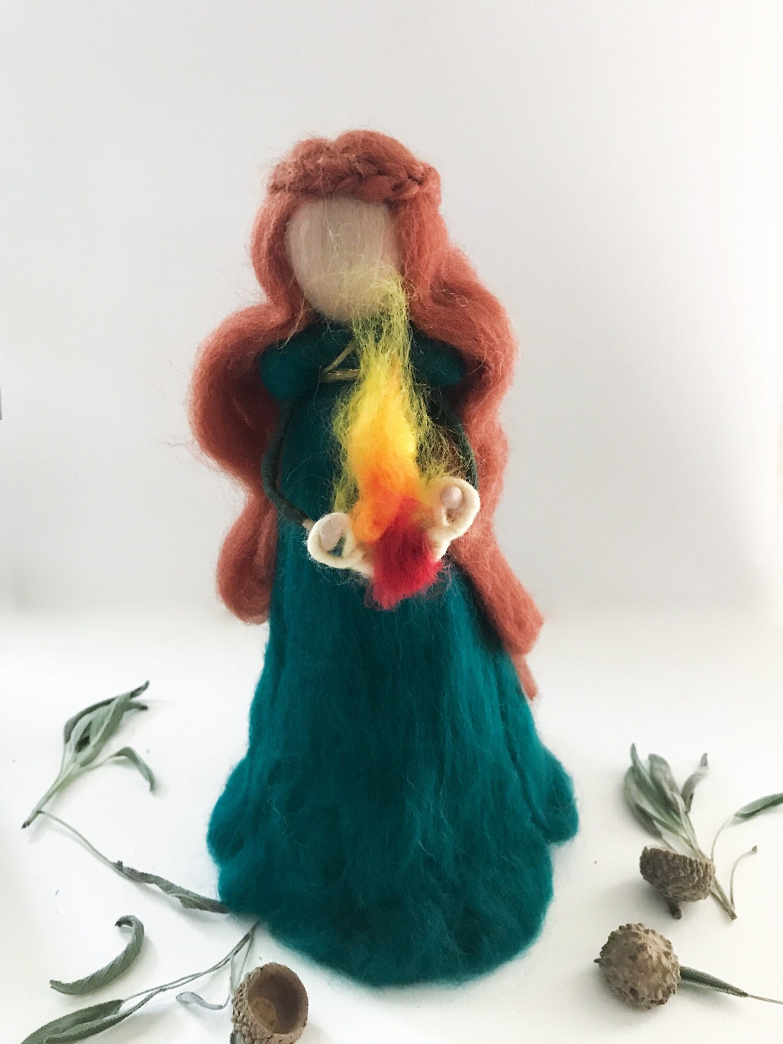 Mini Brigid Goddess Imbolc Yuletide Pagan Tree Topper for a - Etsy