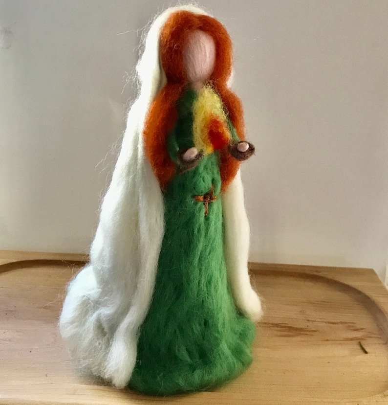 Brigid Goddess Imbolc / St Brigid Needle Felt Standing - Etsy