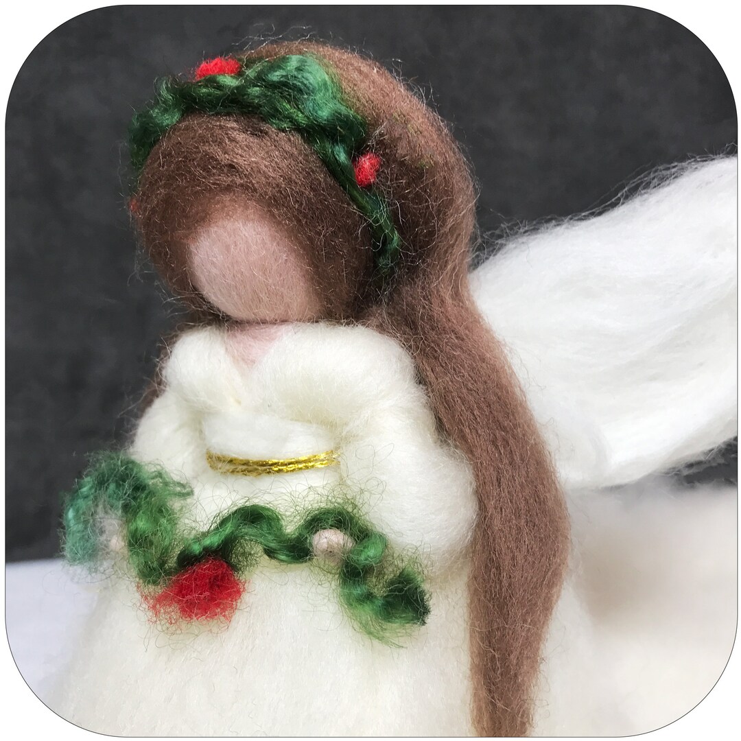Needle Felted Angel Tree Topper, Mantel Decoration Waldorf Inspired - Etsy