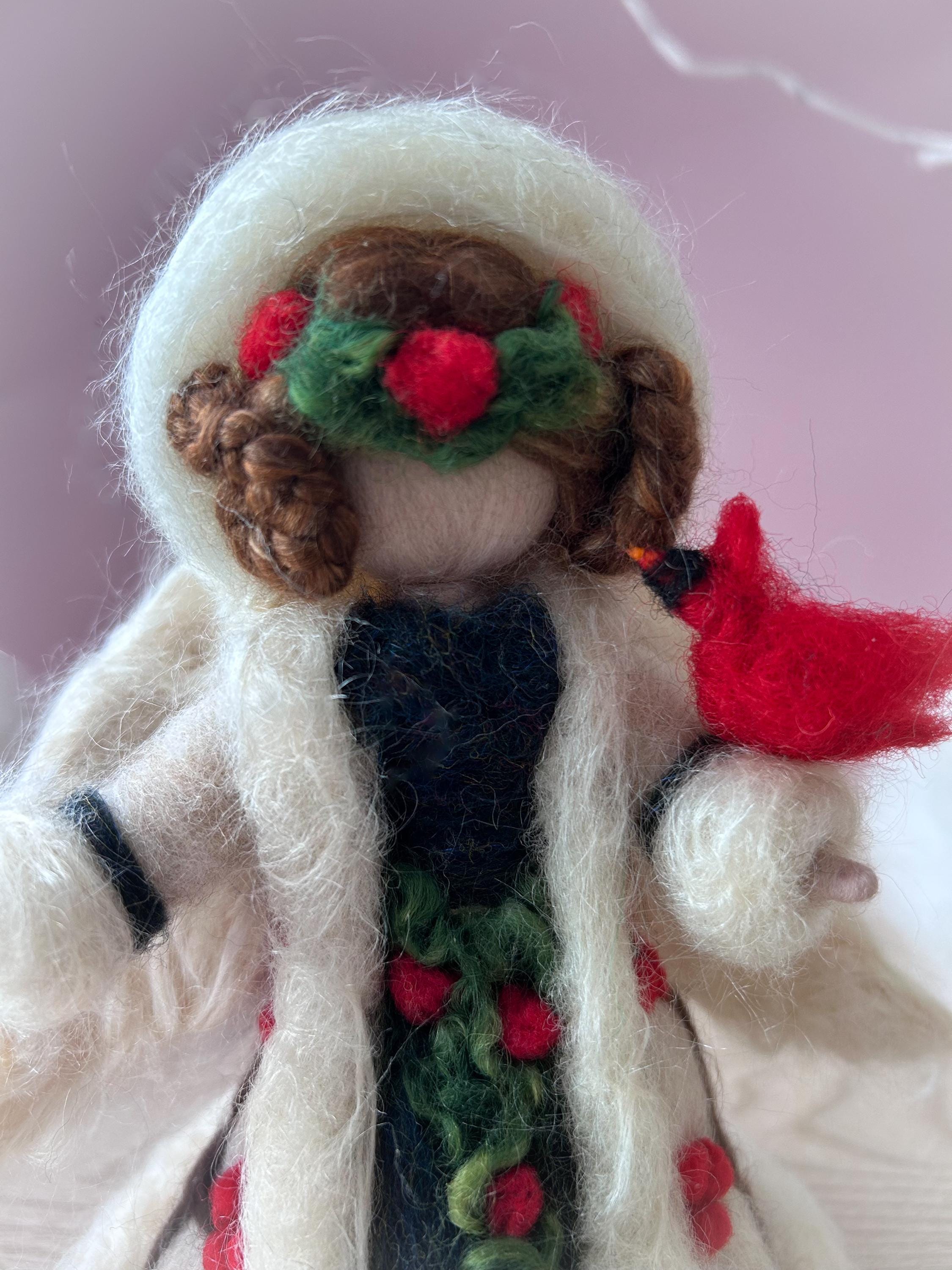 Angel Tree Topper, Mantel Decoration , Needle Felt Waldorf Inspired - Etsy
