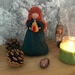 Mini Brigid Goddess , Imbolc, Yuletide Pagan Tree Topper for a Small or ...
