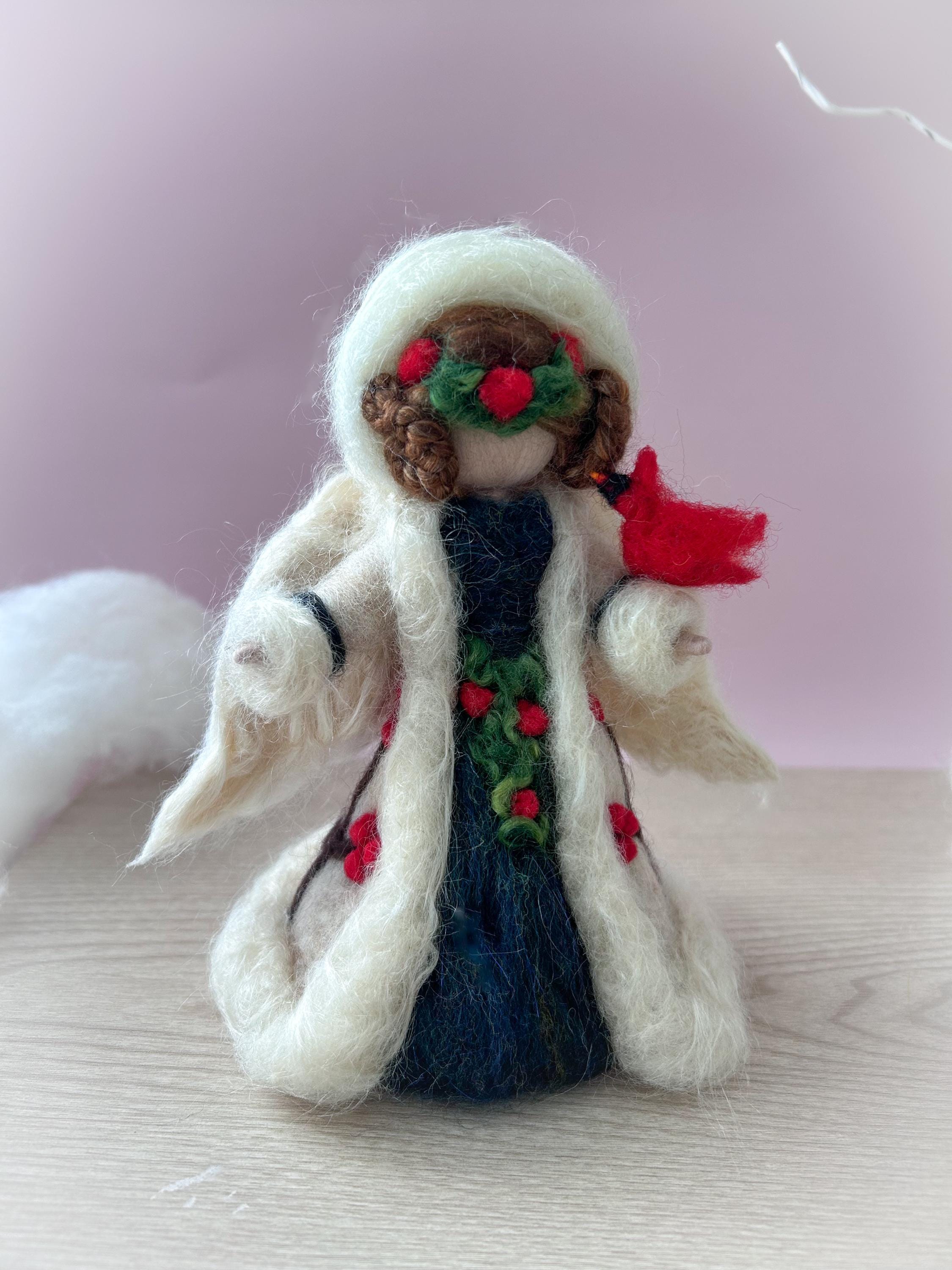 Angel Tree Topper, Mantel Decoration , Needle Felt Waldorf Inspired - Etsy