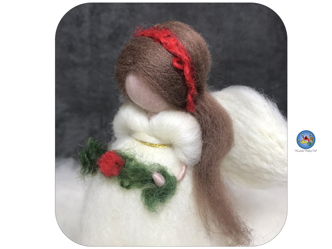 Angel Tree Topper, Mantel Decoration , Needle Felt Waldorf Inspired - Etsy
