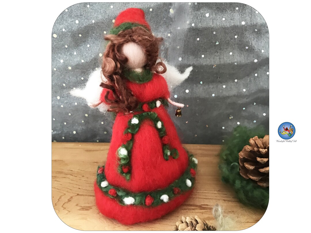 Beautiful Christmas Elf L Tree Topper Waldorf Inspired Centerpiece ...