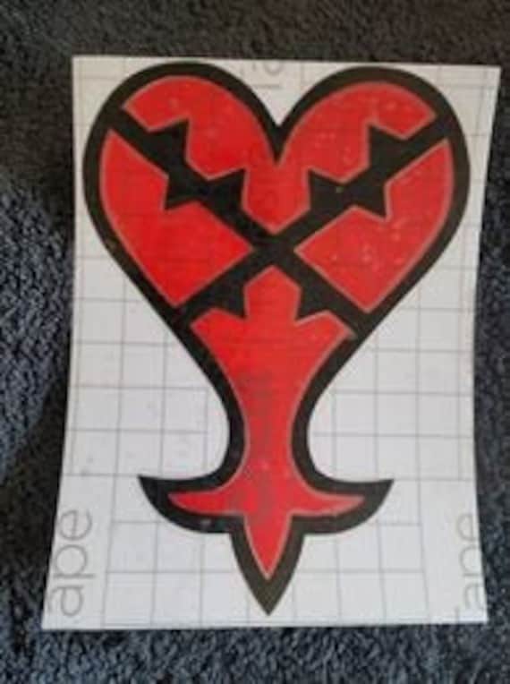 Kingdom Hearts Inspired Heartless Symbol Vinyl Decal - Etsy