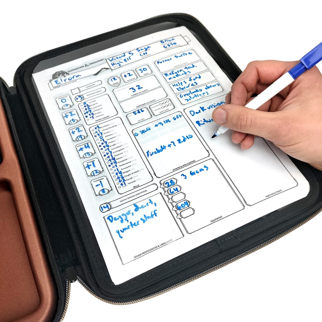 RPG Organizer Binder Case | D&D Storage for Dice and Miniatures | Gift ...