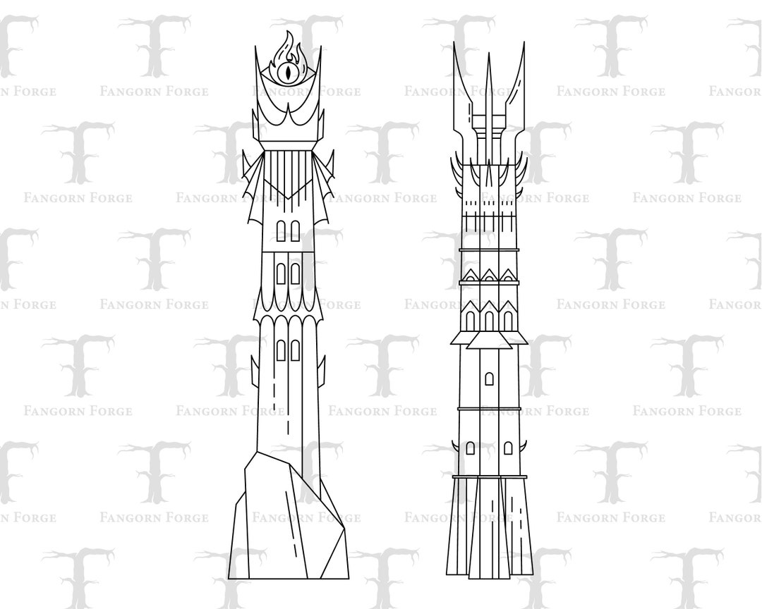 The Two Towers Lord of the Rings Digital Download | LOTR SVG Design ...